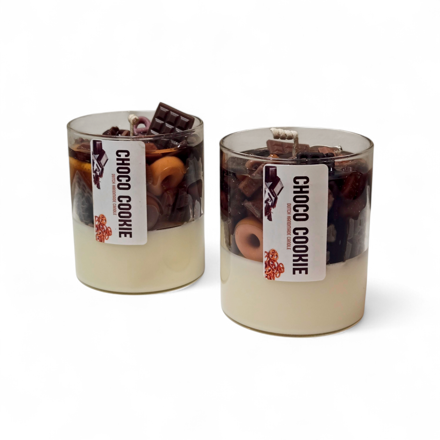 Geurkaars - Choco Cookie Deluxe - set van 2 – DutchHandmade